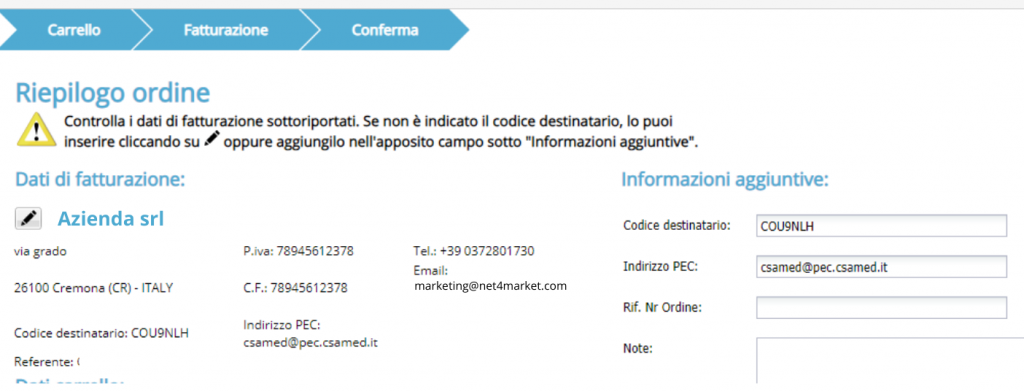 Conferma e paga – Help – Assistenza online